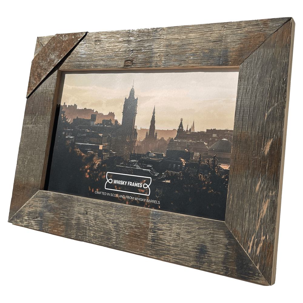 Whisky Barrel Photo Frames Personalisable & Handmade from Rustic Oak ...